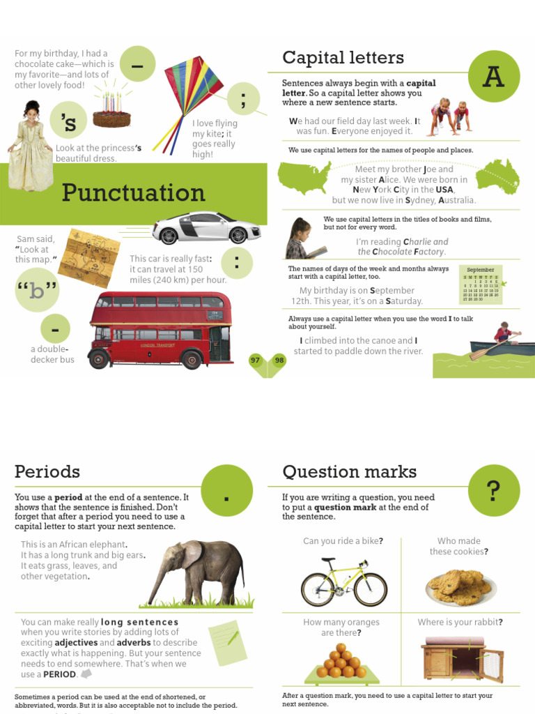 Visual Guide Punctuations | PDF