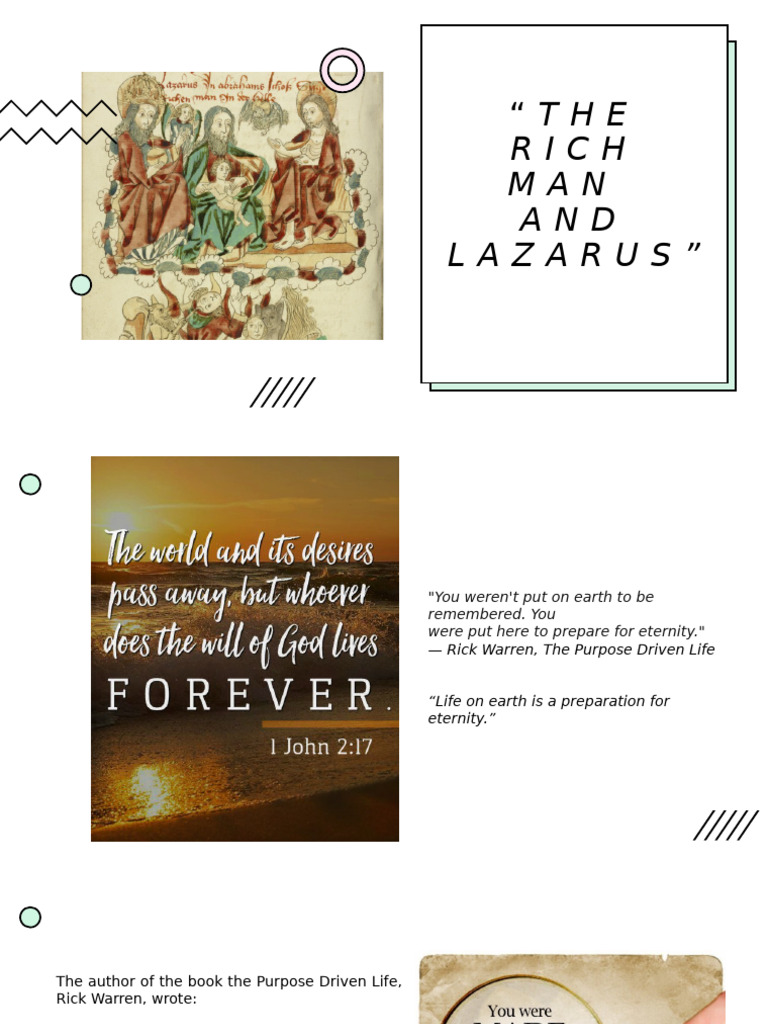 The Rich Man and Lazarus | PDF