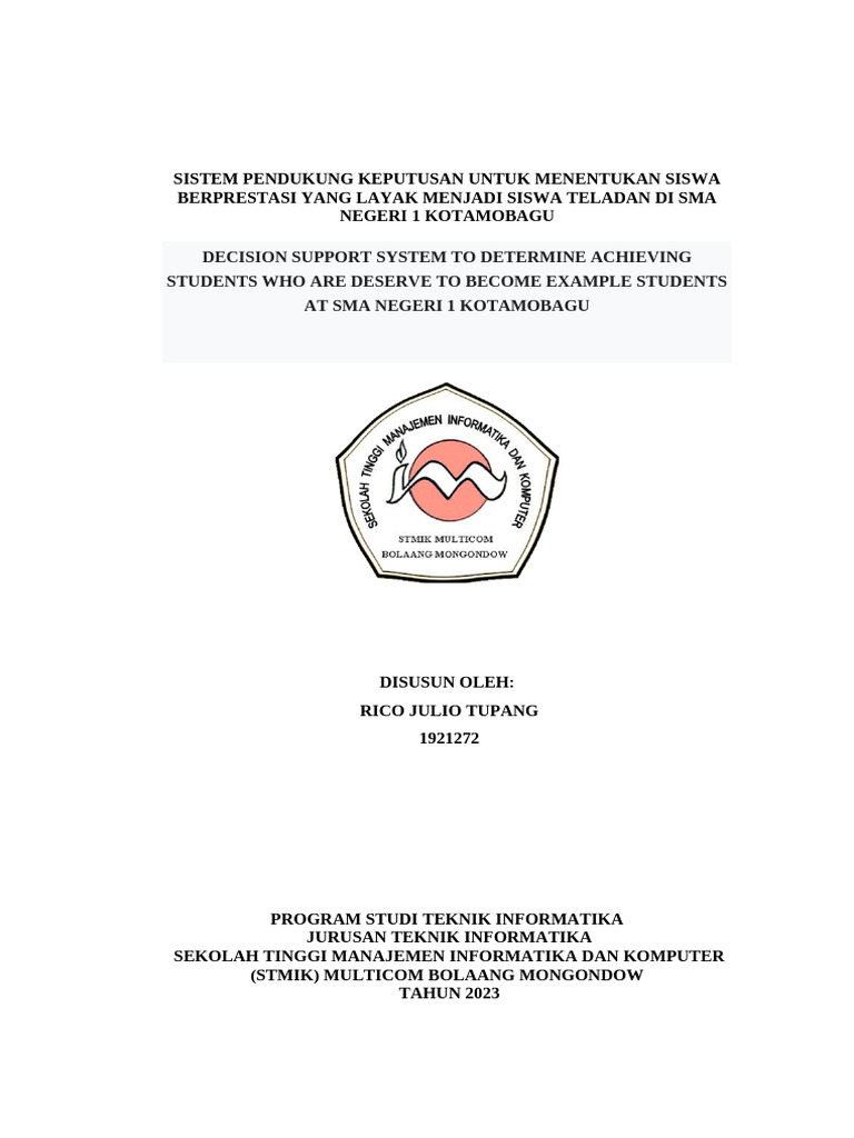 Proposal Rico Fix | PDF