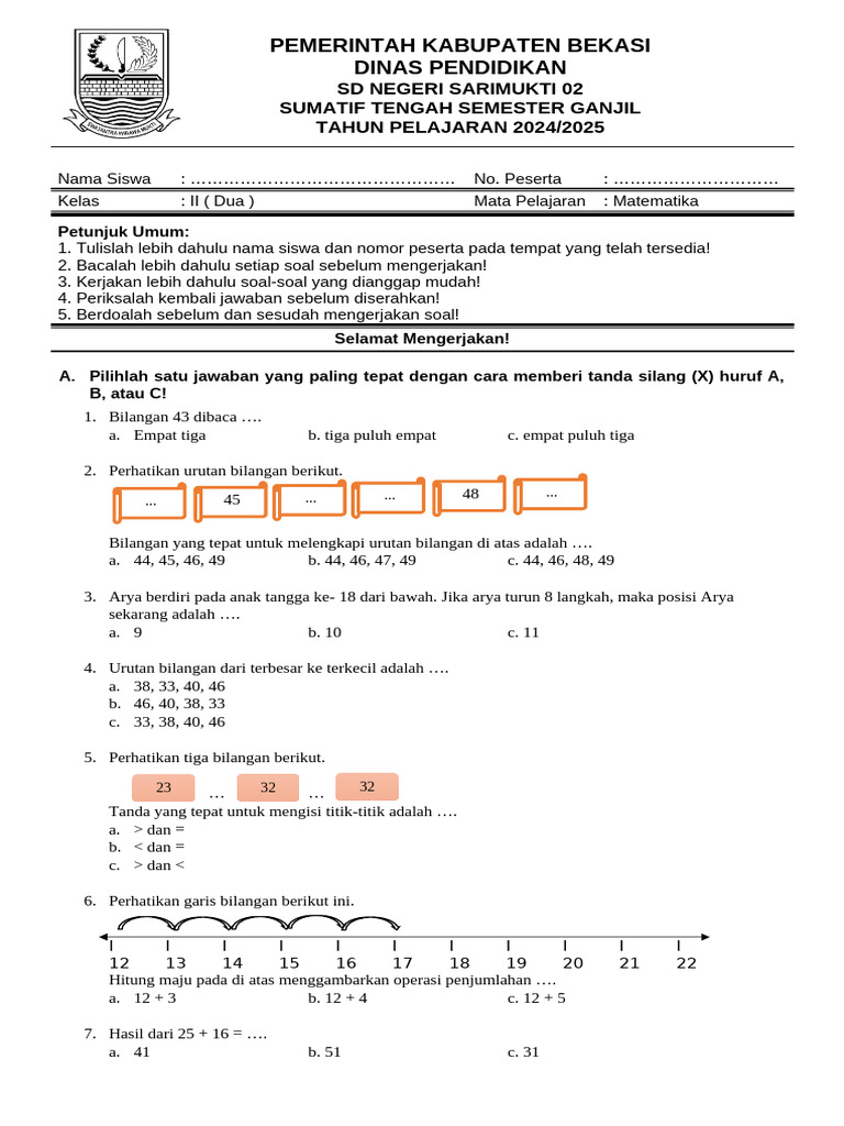 STS MTK Kelas 2 | PDF