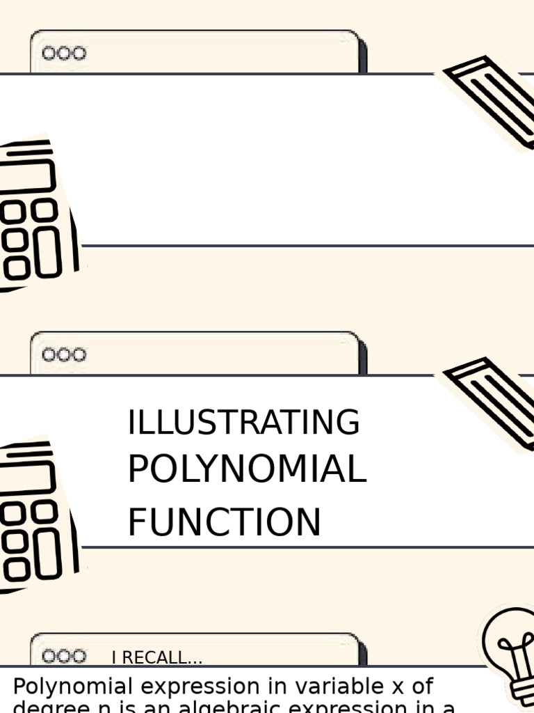 Illustrating Polynomial Function | PDF | Polynomial | Function (Mathematics)