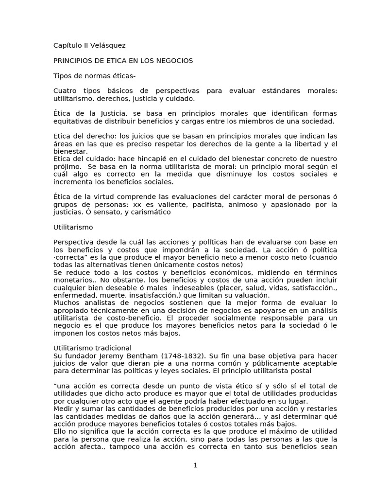 Capitulo II Velasquez | PDF