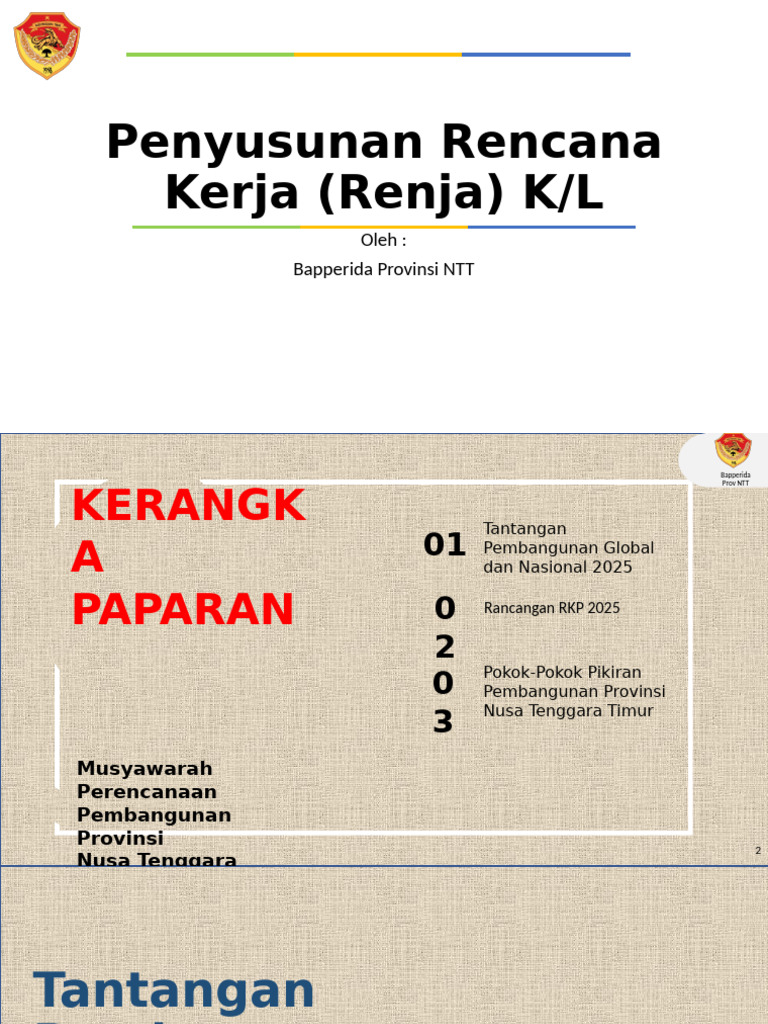 Materi Penyusunan Renja KL | PDF