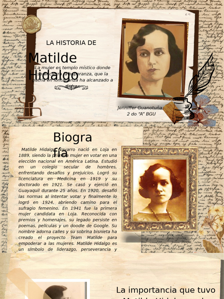 Matilde Hidalgo | PDF