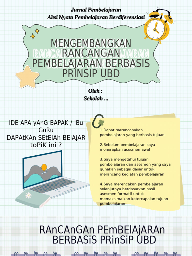 Menerapkan Prinsip Understanding by Design (UbD) | PDF