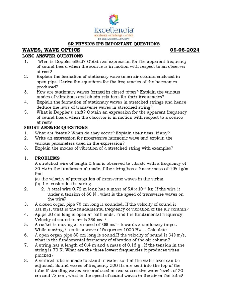 1-WAVES,WAVE-OPTICS | PDF