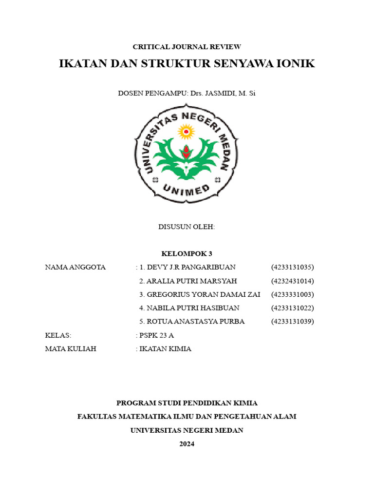 CJR Ikatan Kimia Kel.3 | PDF