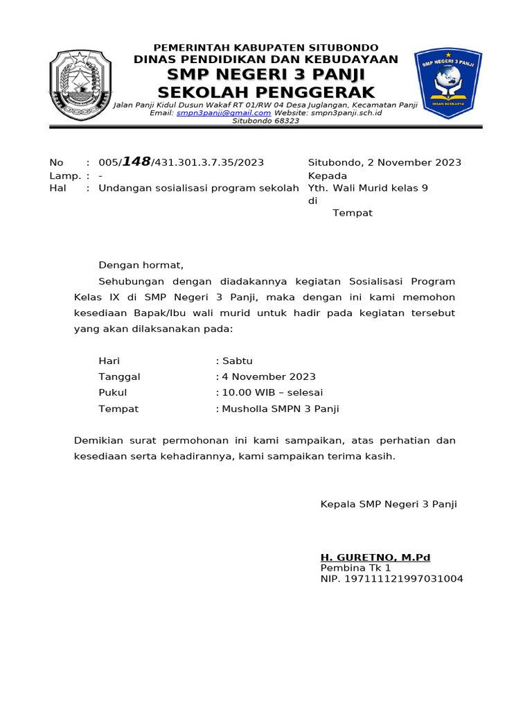 UNDANGAN PARENTING | PDF