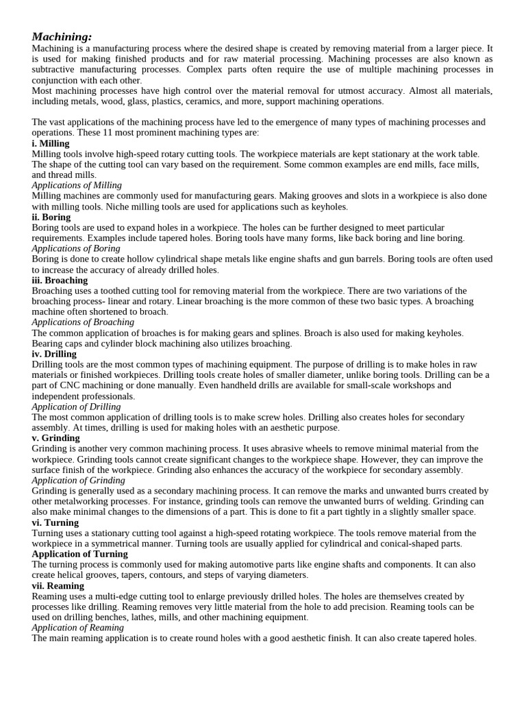 Workshop Manufacturing Practices - 2 | PDF