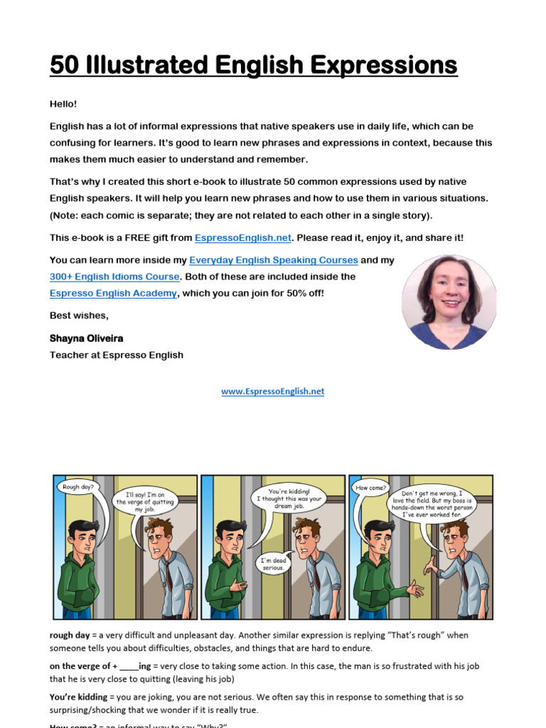 50 Illustrated English Expressions | PDF