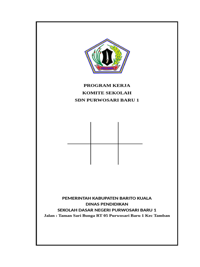COVER Program Kerja | PDF
