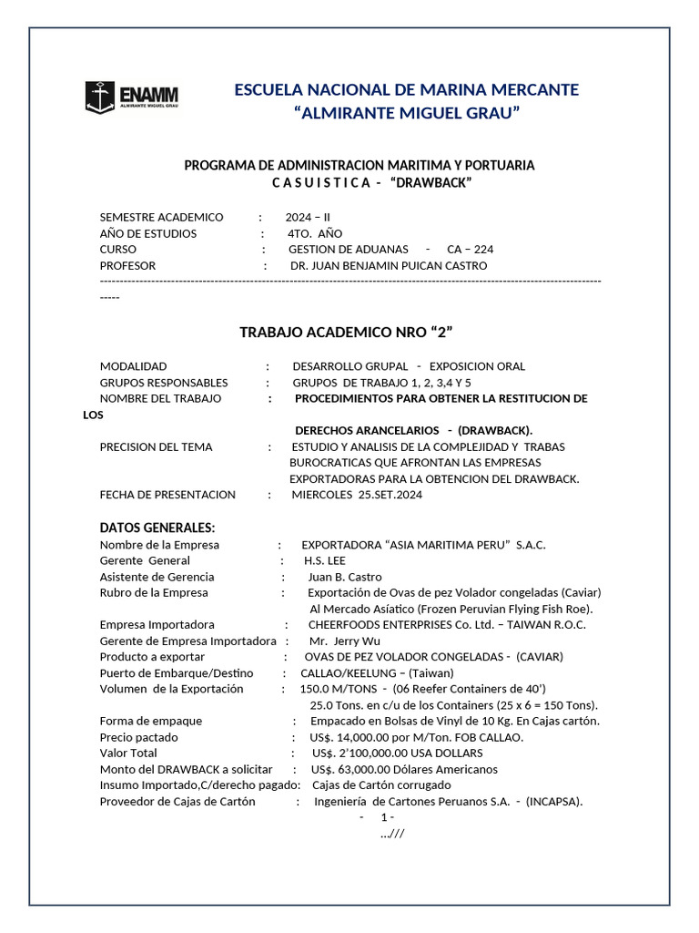 Enamm 2024 - Ii - Trabajo Academico 2 | PDF