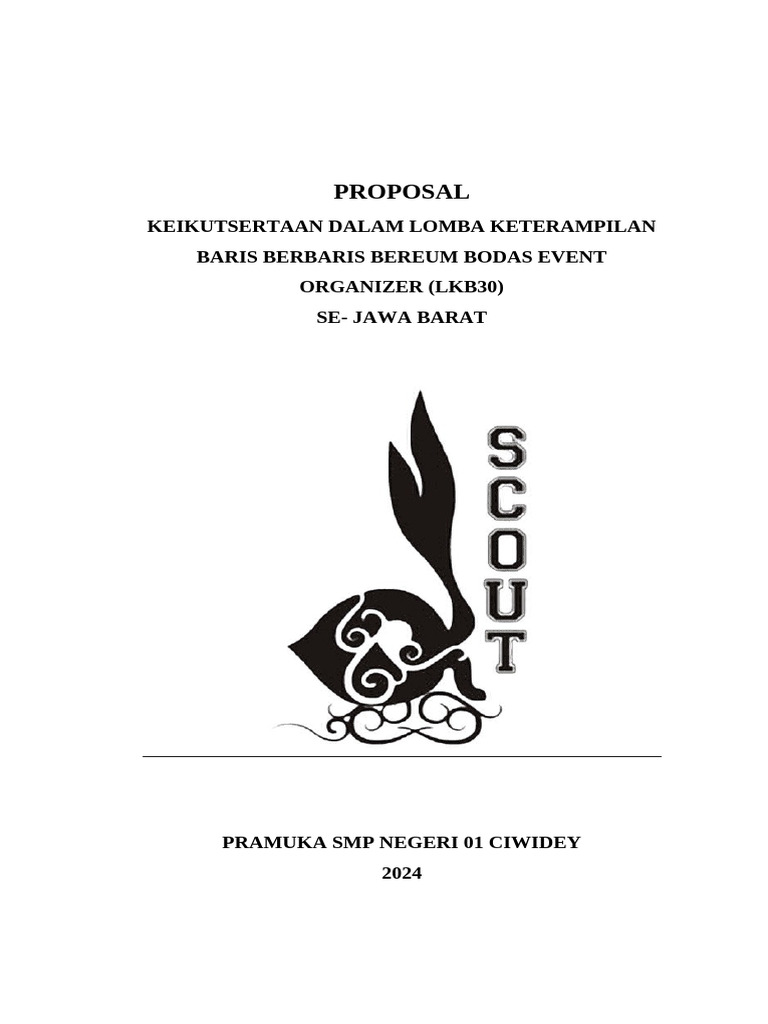 Proposal Pramuka LKB3O2024 | PDF