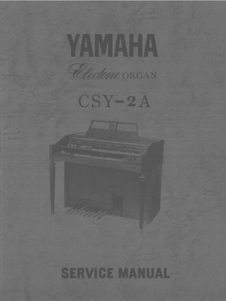 CSY2A SERVICE Manual Complete | PDF