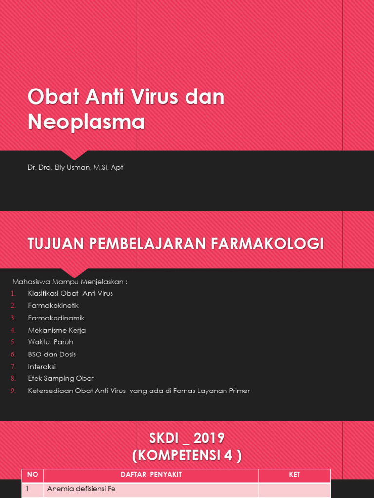 (KP 2.1.3.6) Obat Anti Virus Dan Neoplastik | PDF