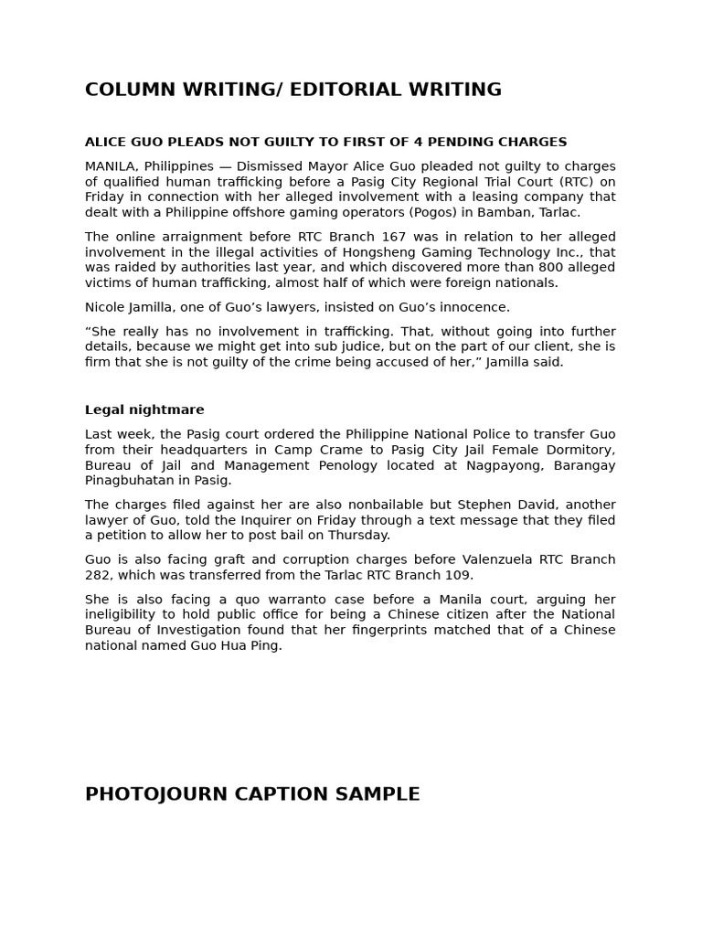 COLUMN WRITING | PDF