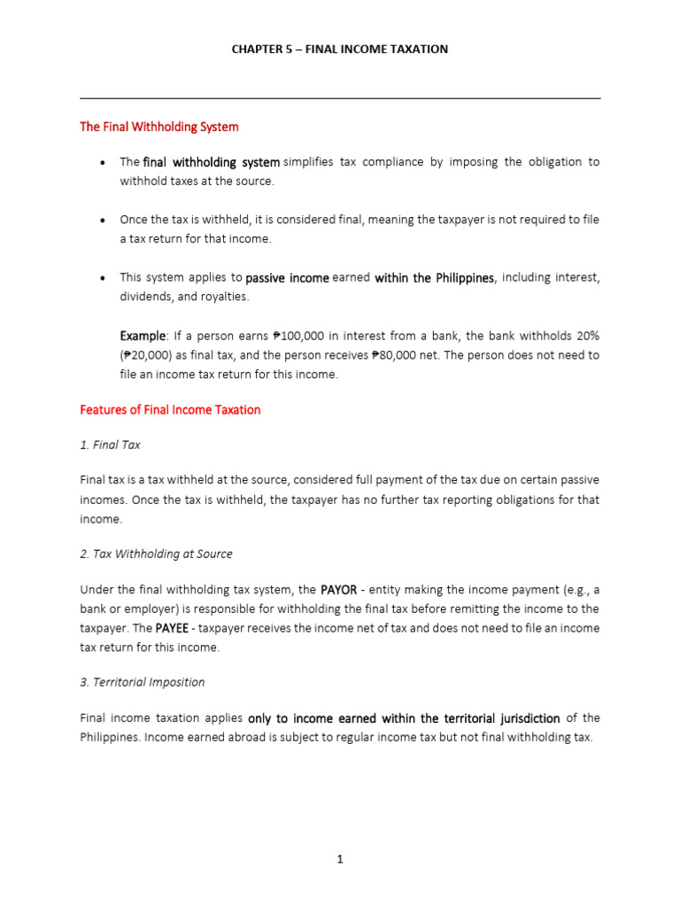 CHAPTER+5+-+FINAL+WITHHOLDING+TAX | PDF