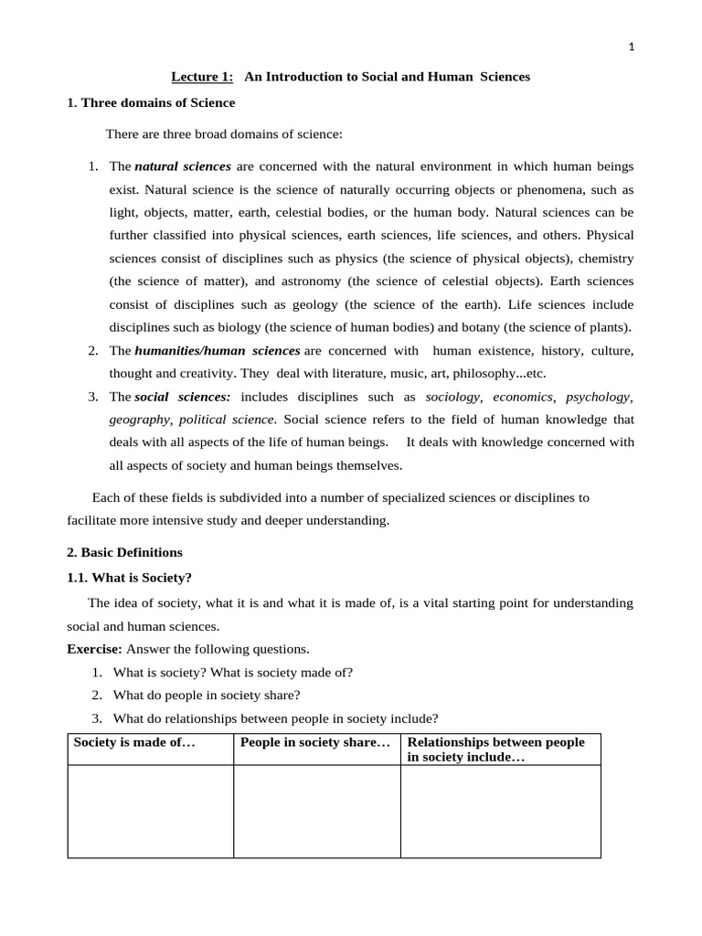 Shs Lessons-Students | PDF