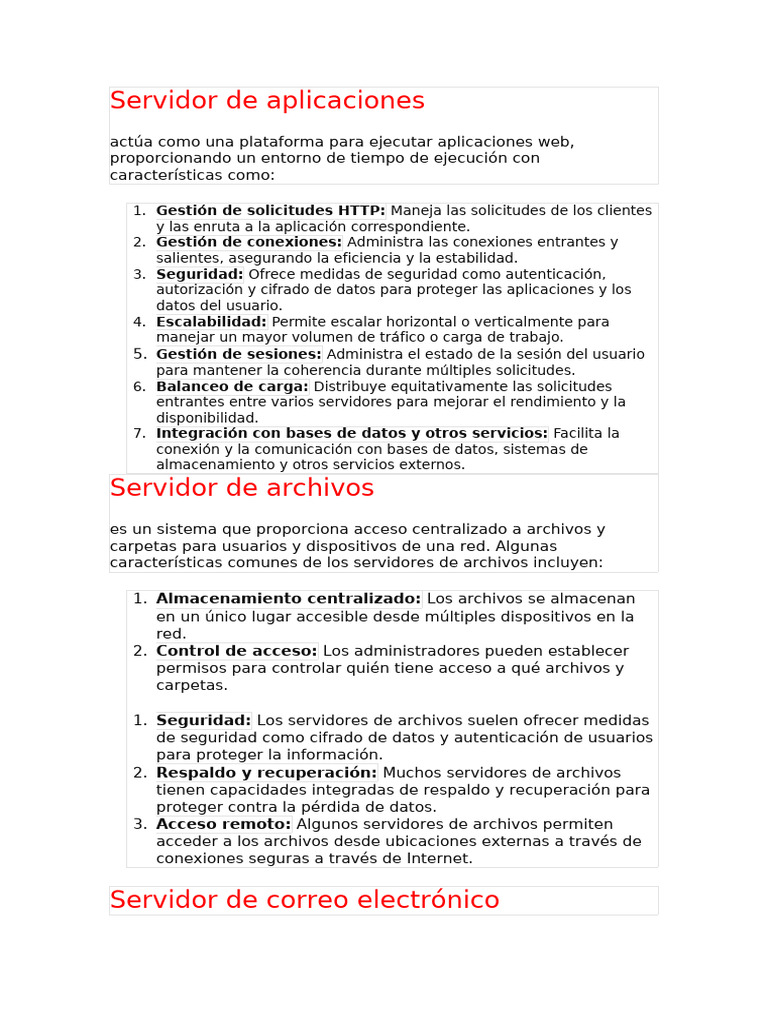 Servidores | PDF