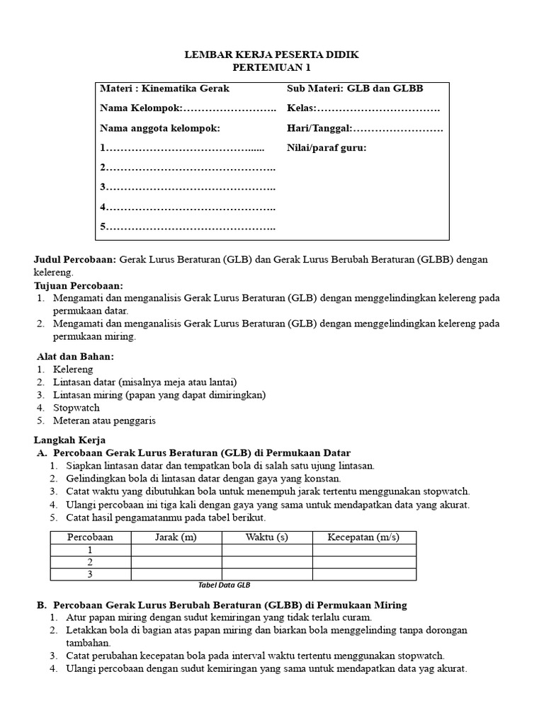 Lkpd Glb Dan Glbb Pdf