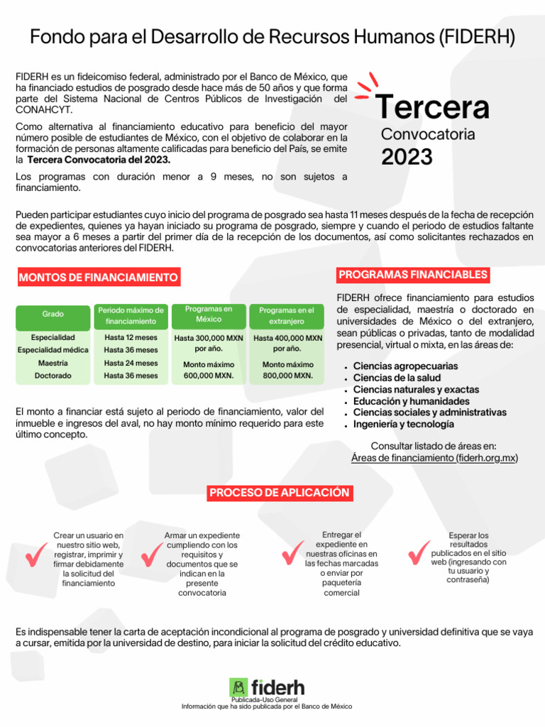 Bases3raConvocatoria 2023 | PDF | México | Finanzas y dinero