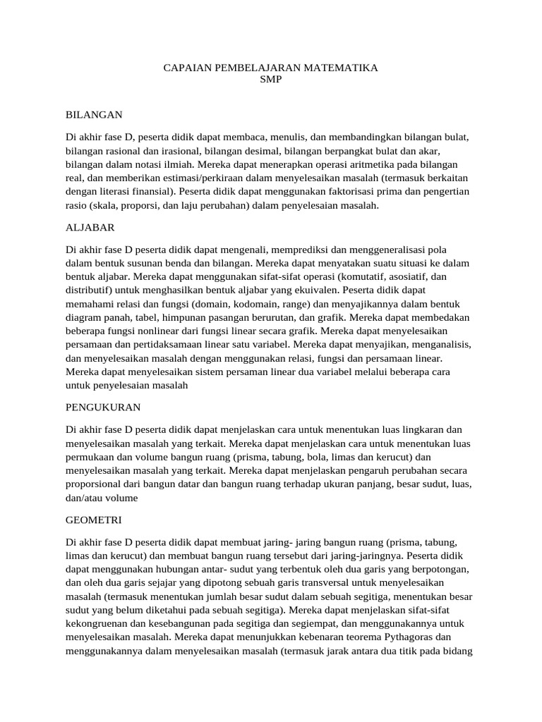 CP MTK SMP Terbaru | PDF