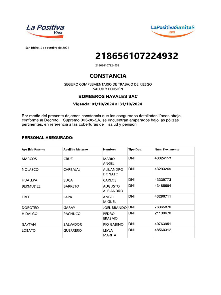 SCTR Octubre Mina | PDF