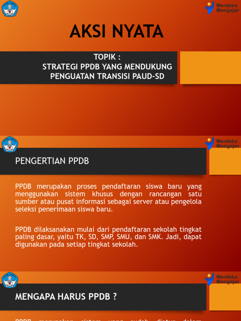 Aksi Nyata Strategi PPDB | PDF Aksi Nyata Strategi PPDB | PDF