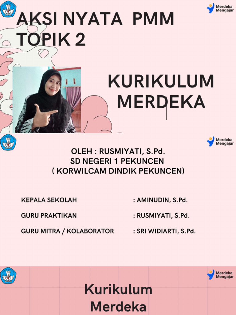 Aksi Nyata PMM Kurikulum Merdeka | PDF