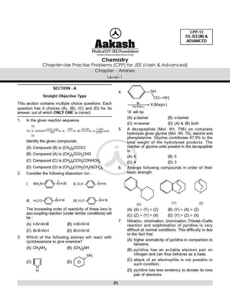 SS CPP 13 Chemistry 2020 | PDF
