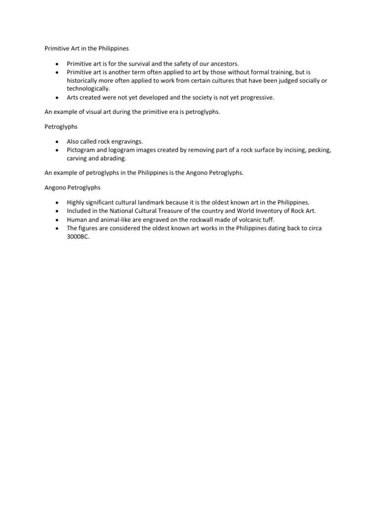 Primitive Art in The Philippines | PDF