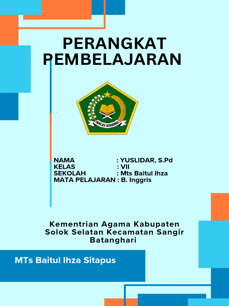 Biru Simpel Sampul Laporan Akhir Organisasi Dokumen A4 | PDF