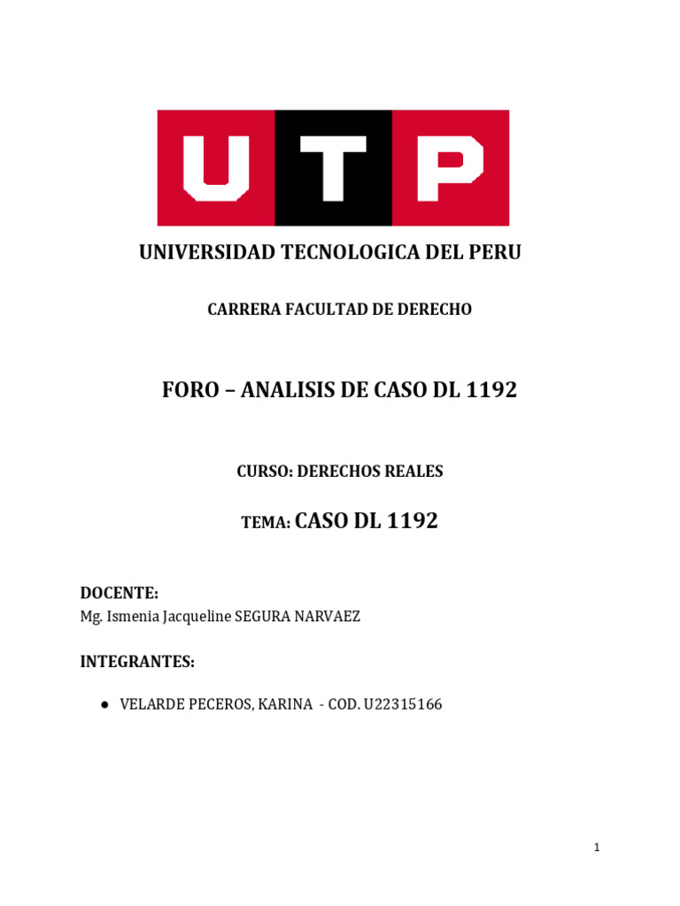 CASO DL 1192 | PDF