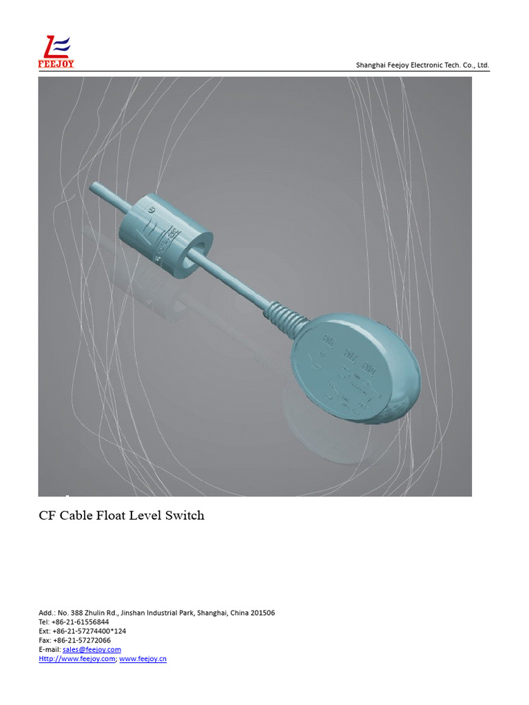 FEEJOY - Cable Float Level Switch | PDF