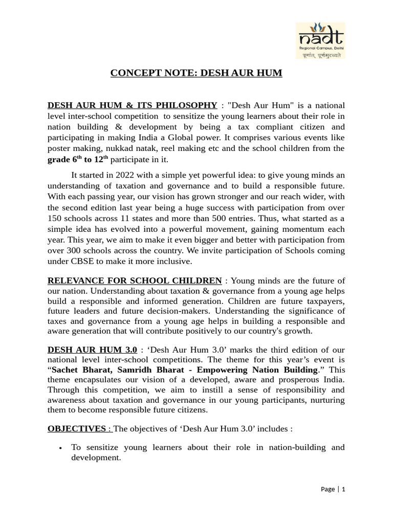Concept Paper Annex A | PDF