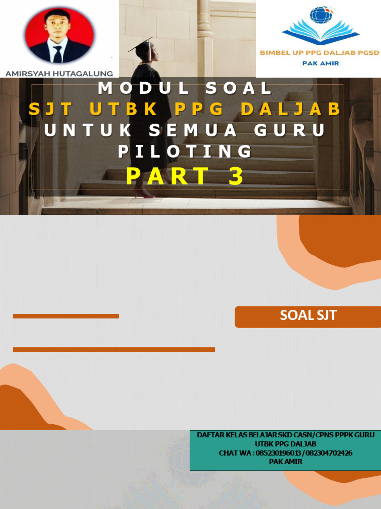 Pembahasan Modul Soal SJT Up PPG Daljab PGSD - Pembahasan | PDF