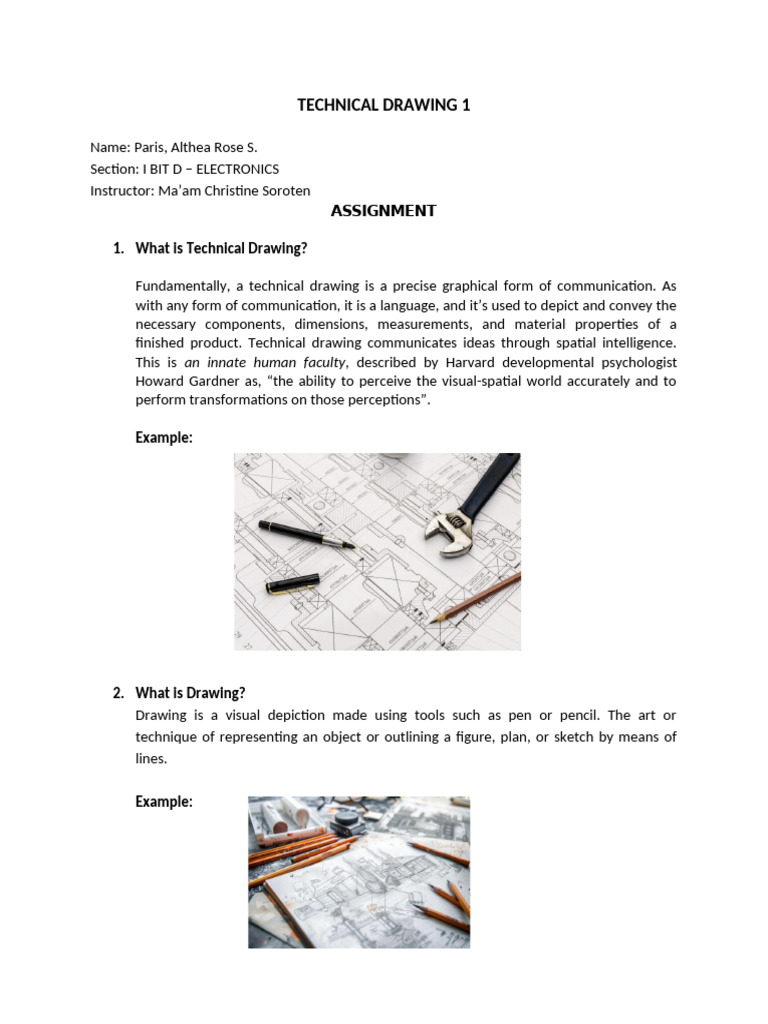 What Is Technical Drawing? | PDF