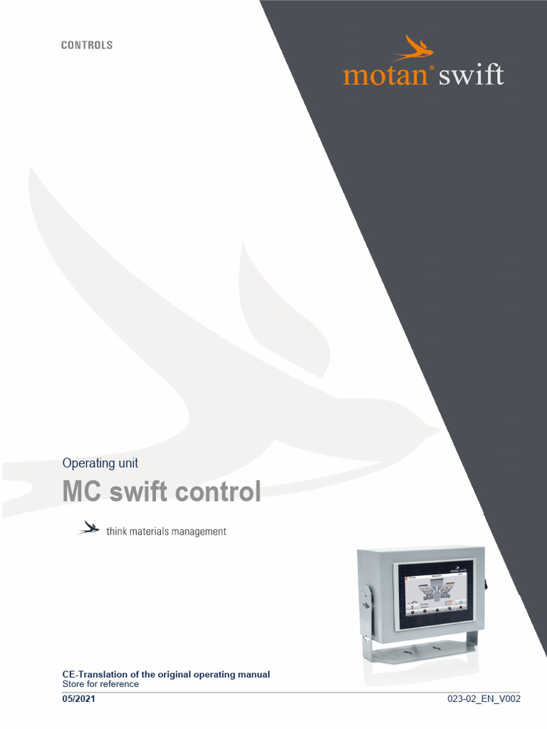 MC Swift Control: Operating Unit | PDF