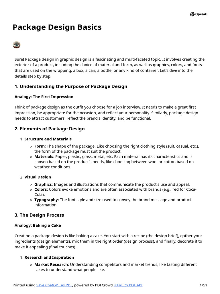 Package Design Basics | PDF