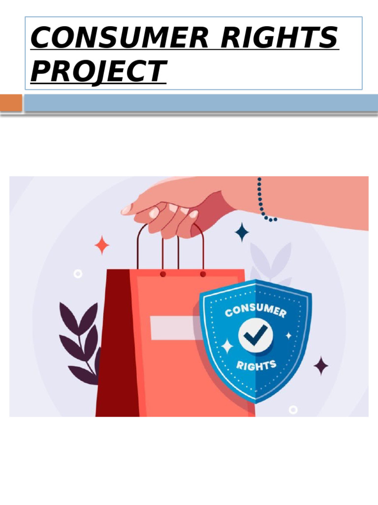 Consumer Rights Project Class 10 | PDF