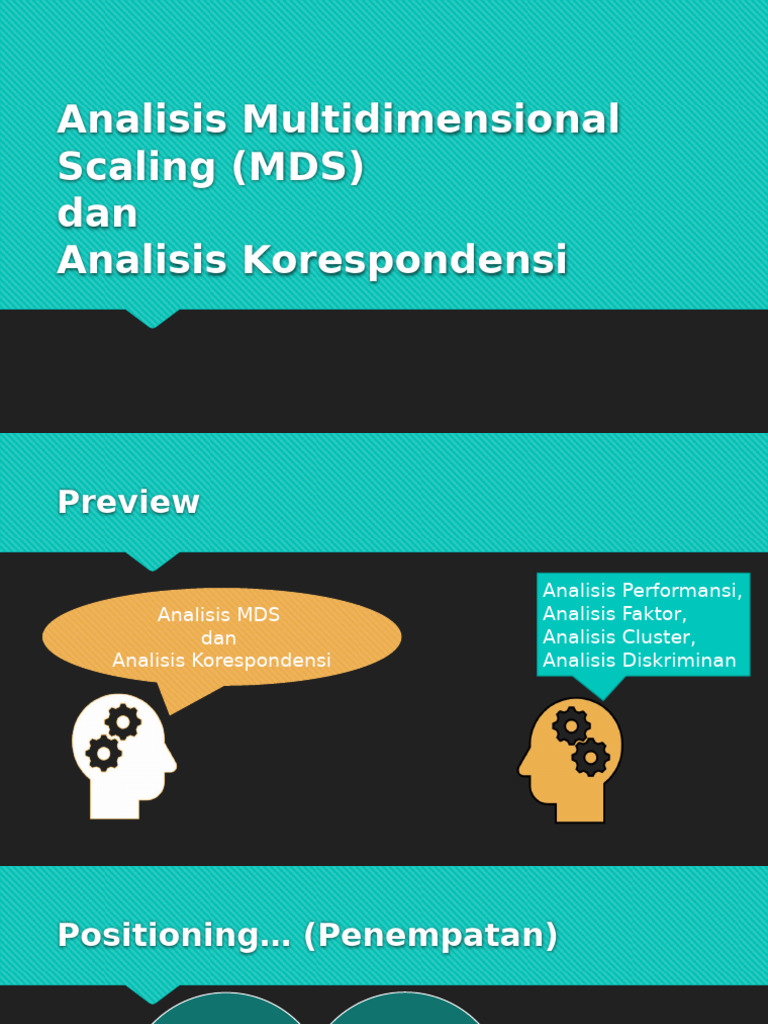 Analisis Skala Multidimensional (MDS) | PDF