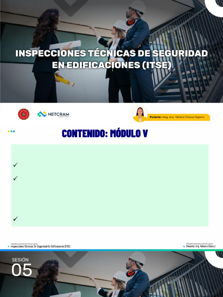 Inspecciones Tecnicas de Seguridad en Edificaciones - Sesión 05 | PDF