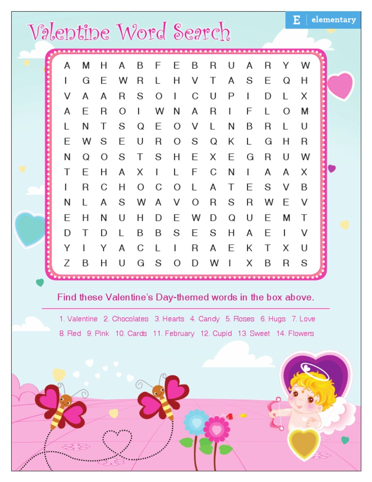 Valentine Word Search | PDF