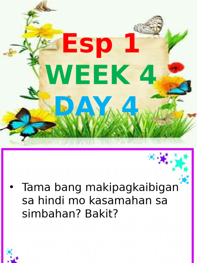 GRADE 1 PPT ALL SUBJECTS QUARTER 4 WEEK 4 - DAY 4 | PDF