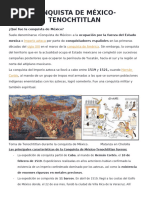 Mapa La Conquista de México | PDF | Hernán Cortés | Virreinatos del Imperio español