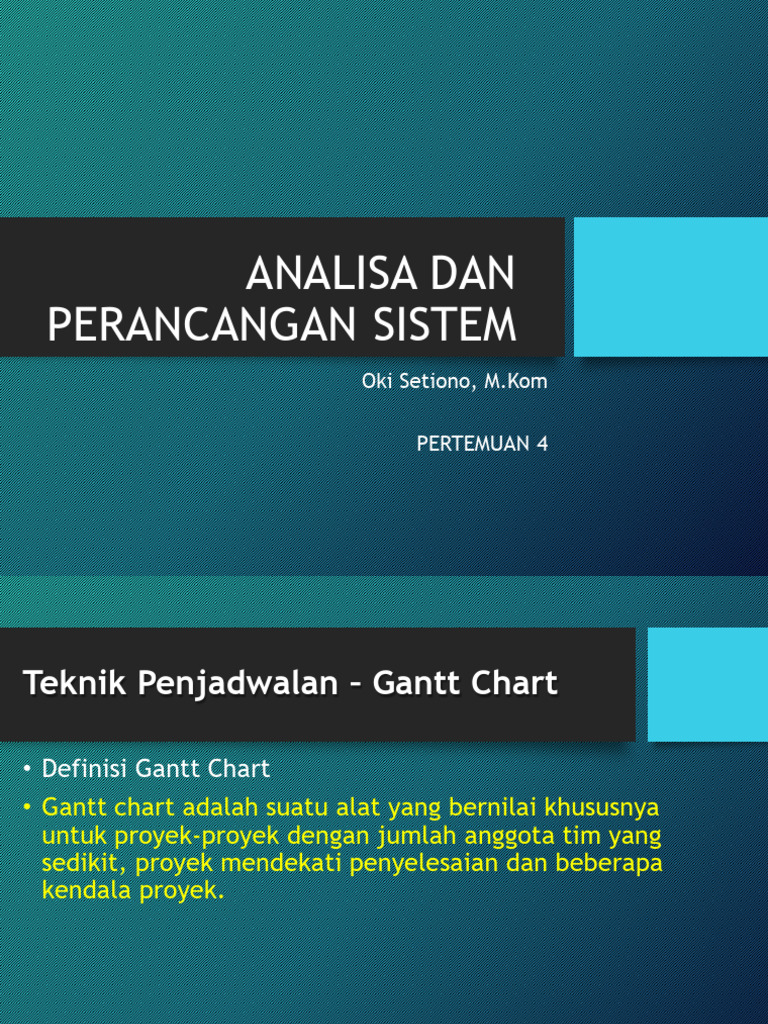 Minggu Ke 5 Gantt Chart Pdf