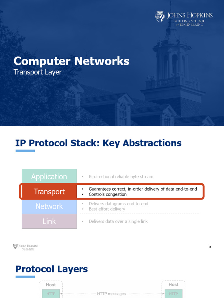 Johns Hopkins Computer Networks Lec05 | PDF
