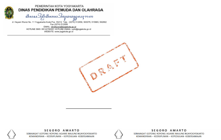 Draf Undangan Afeksi TGL 1, 3, Dan 4 Oktober 2024 (Sedang Proses Di Sekretaris Dindikpora) | PDF