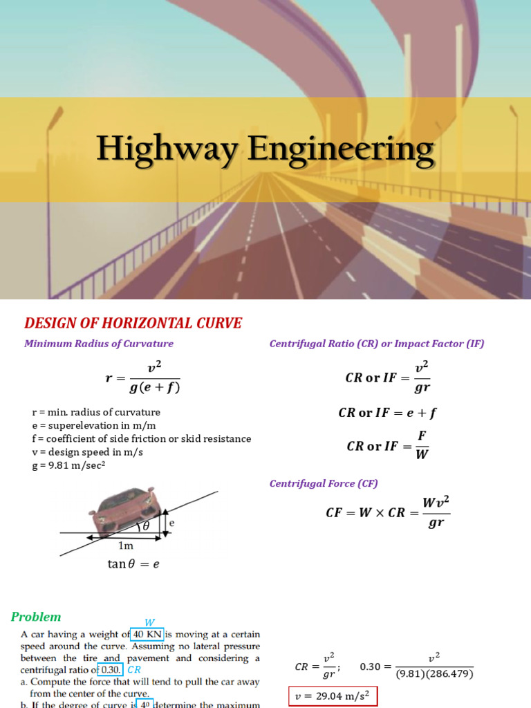 Lecture 09 - Highway Engineering | PDF