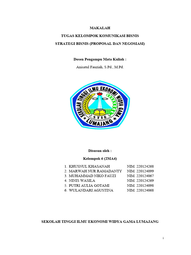 Makalah Proposal Dan Negosiasi Compress | PDF